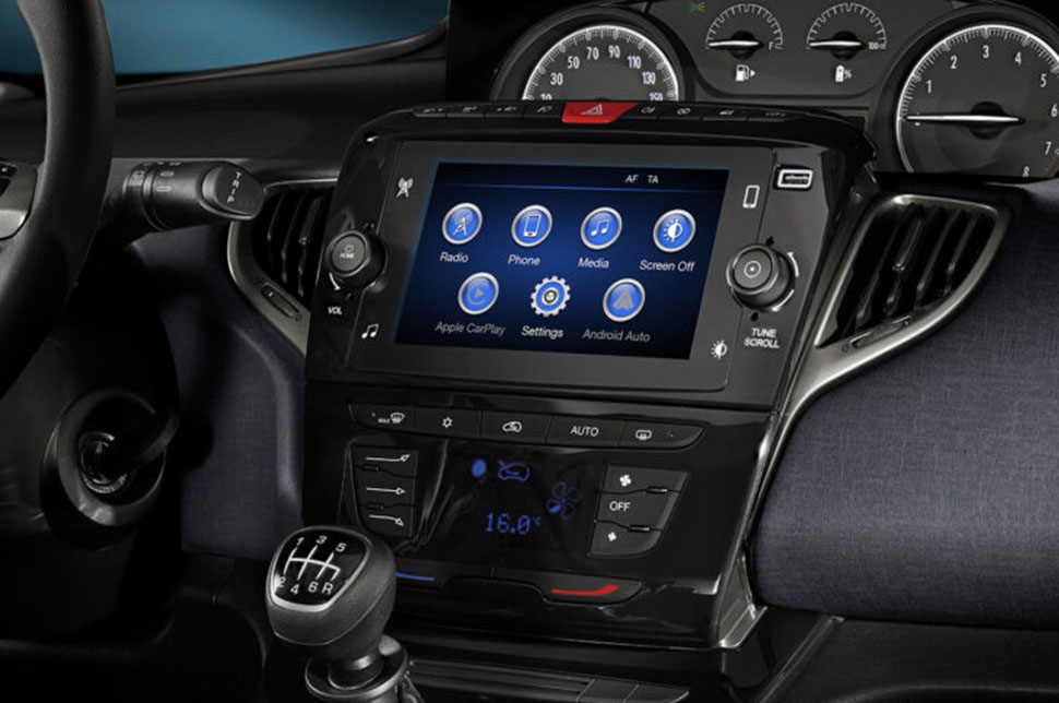 LANCIA YPSILON Schermo 7” CarPlay/Andoid Auto Sistema Multimediale ...